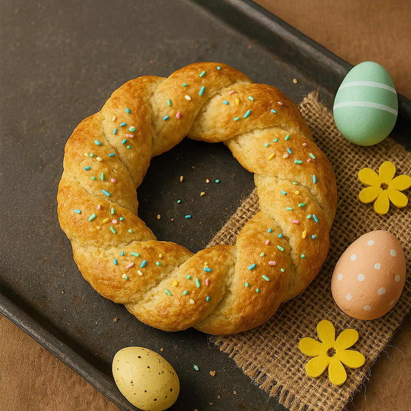 Calabrese Easter Cuddura – Traditional Artisanal Sweet – Fattoria Biò